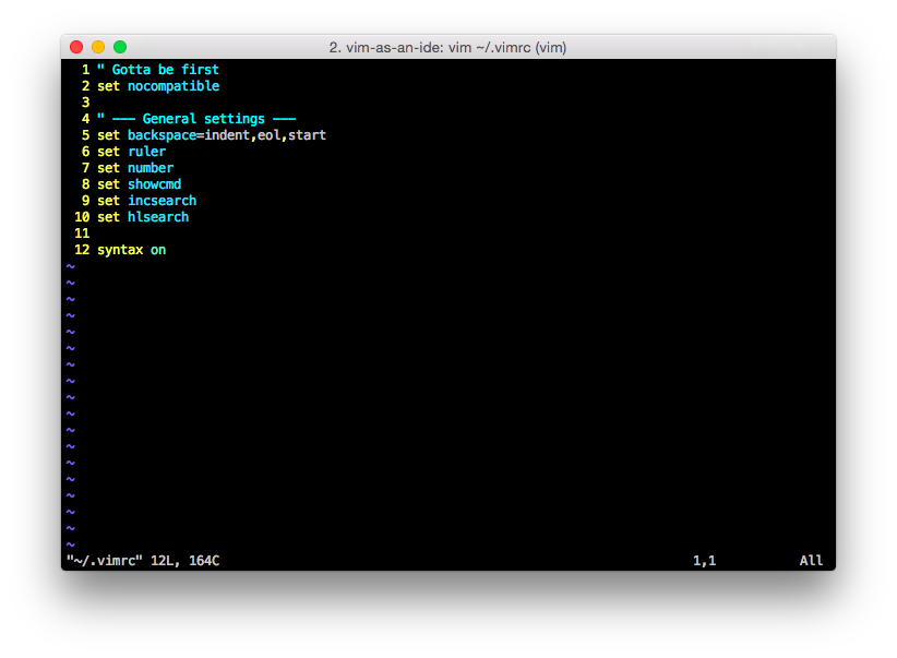 Vim As An IDE Jake Zimmerman